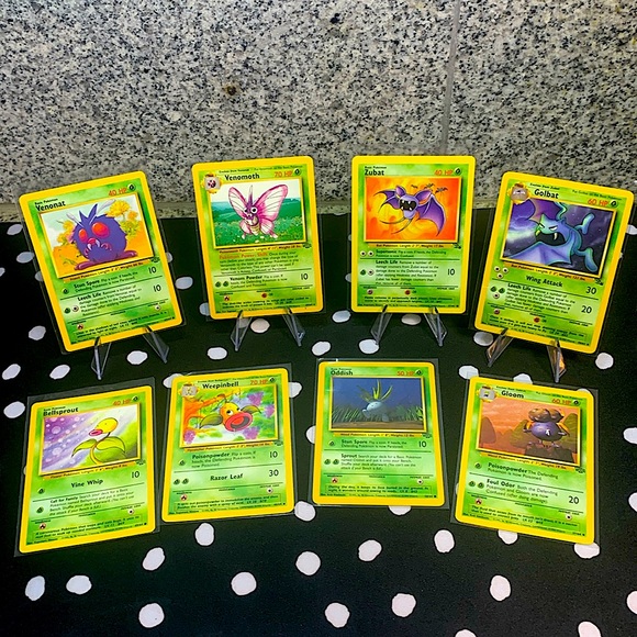Pokemon | Toys | 8 Pokmon Cards Original 999 Base Set Fossil Jungle ...